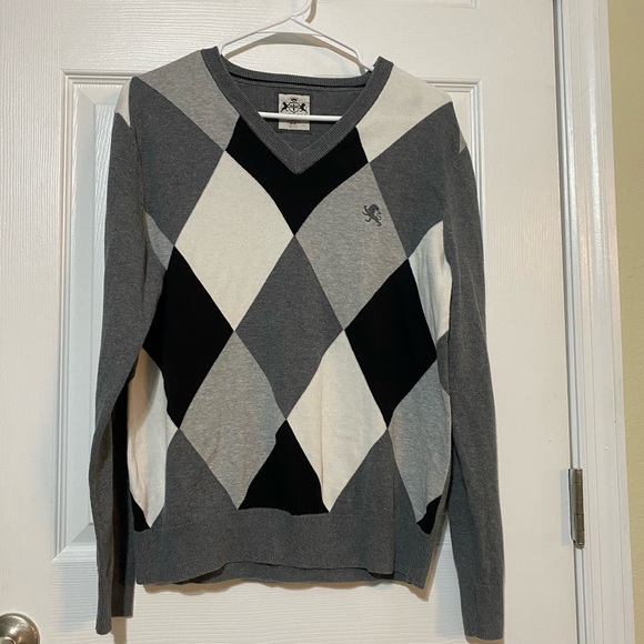 Express | Sweaters | Mens Express V Neck Argyle Sweeter | Poshmark